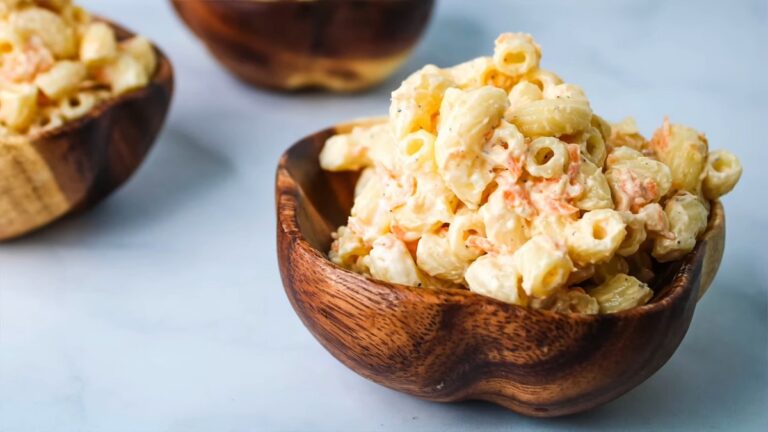 Easy Hawaiian Mac Salad Recipe (Better Than Takeout!) - Tasty Island Hawaii